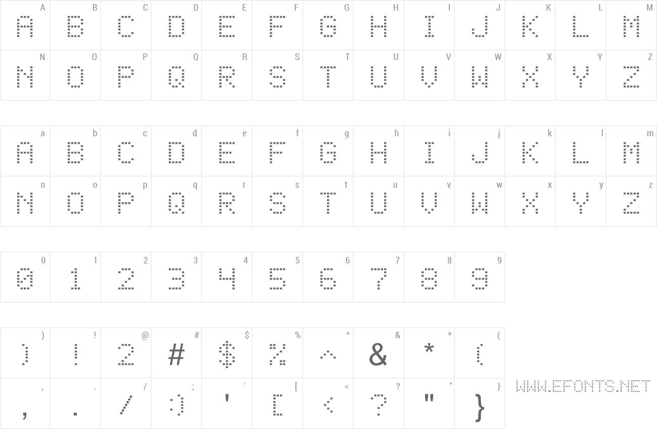 Free Download Square Dot Matrix Font Free Download Square Dot Matrix Font